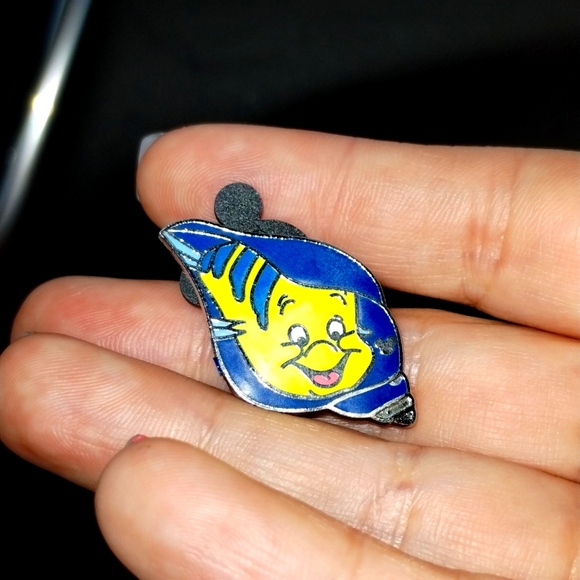 Disney | Accessories | Disney Trading Pin Little Mermaid Flounder In ...